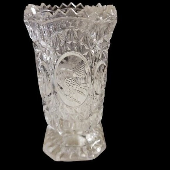 Hofbauer | Accents | Hofbauer Clear Vintage Square Crystal Footed Vase ...